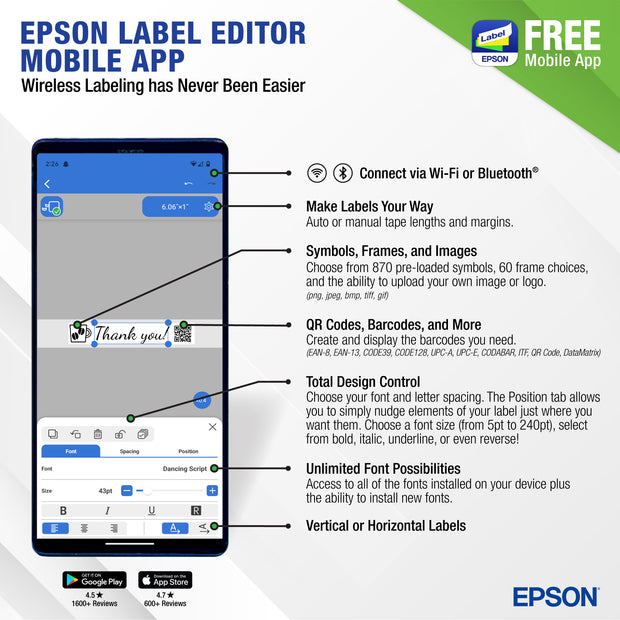 Epson LW-C610PX Printer – Epson LabelWorks